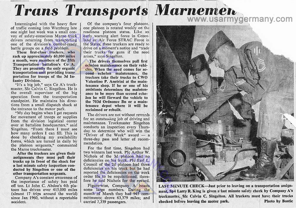 USAREUR Docs - 3rd Inf Div news